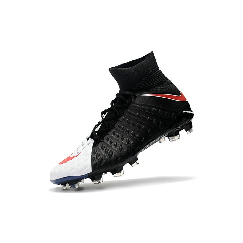 Nike Soccer Cleats 2017 New Nike Hypervenom Phantom 3 FG Black White Red